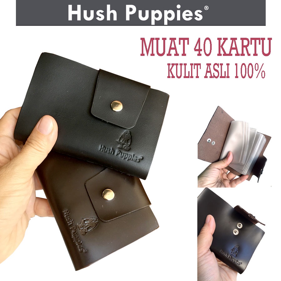 Jual Dompet Kartu ATM KULIT ASLI Dompet Kartu Kredit Card Holder Hush ...