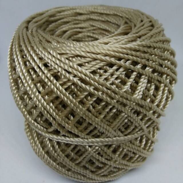 Benang Rajut Nylon Coklat Susu (100 gram) | Shopee Indonesia