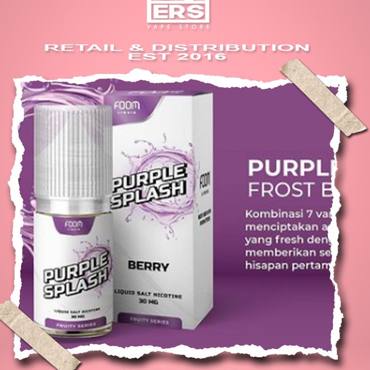 Jual Liquid Foom Purple Splash 30ML - Frost Berry By Foom Lab | Shopee ...