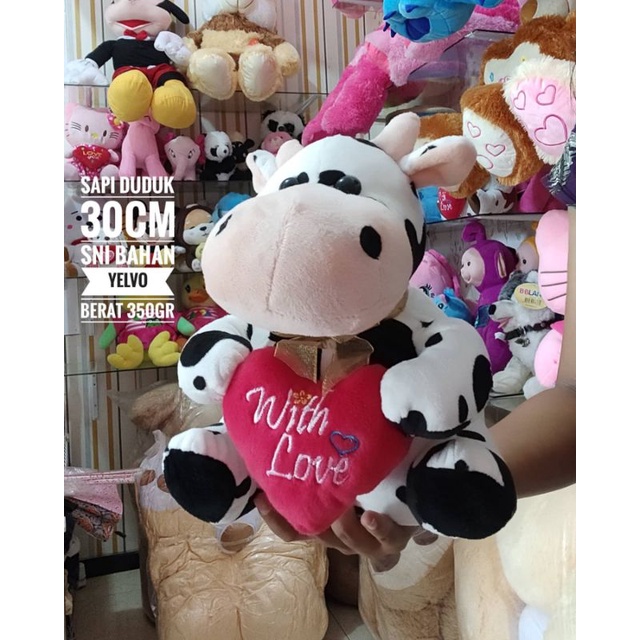 Jual Boneka sapi UK 30cm | Shopee Indonesia