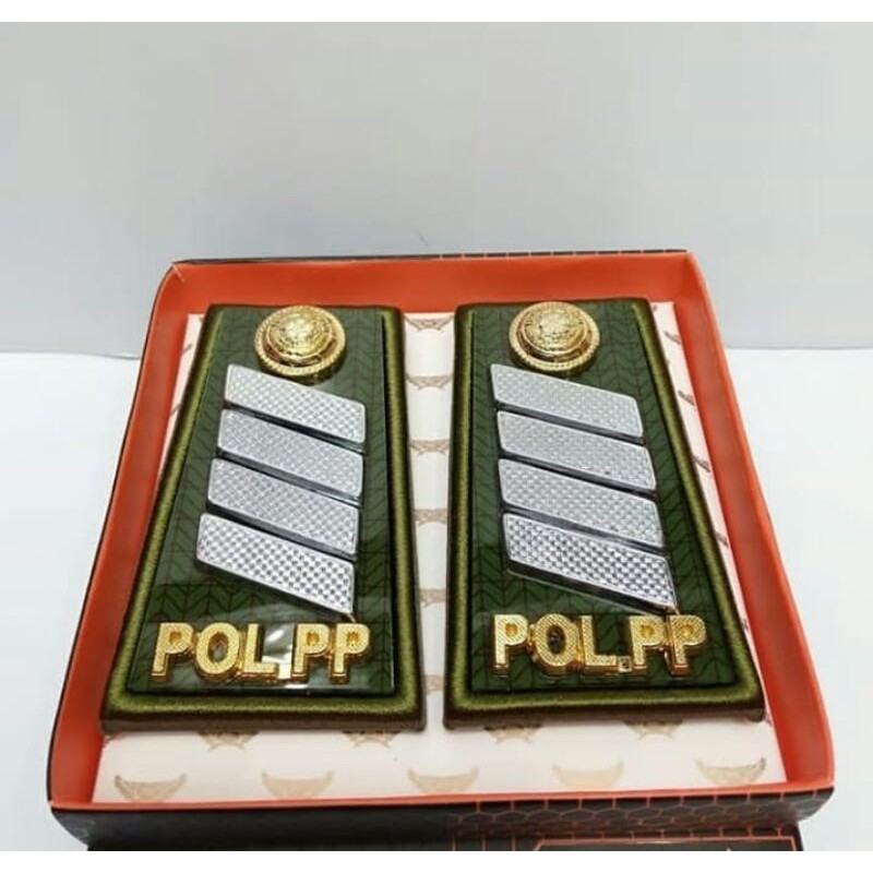 Jual Pangkat PDH Pol PP Gol 2D (lapis acrelik) | Shopee Indonesia