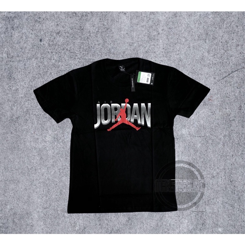 Jual Tshirt Air Jordan Script Logo High Quality ( GRATIS STIKER ...