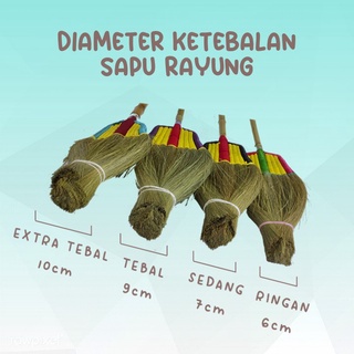 Jual Sapu Lantai Ijuk Rayung Tipe JARI - Ukuran SEDANG | Shopee Indonesia