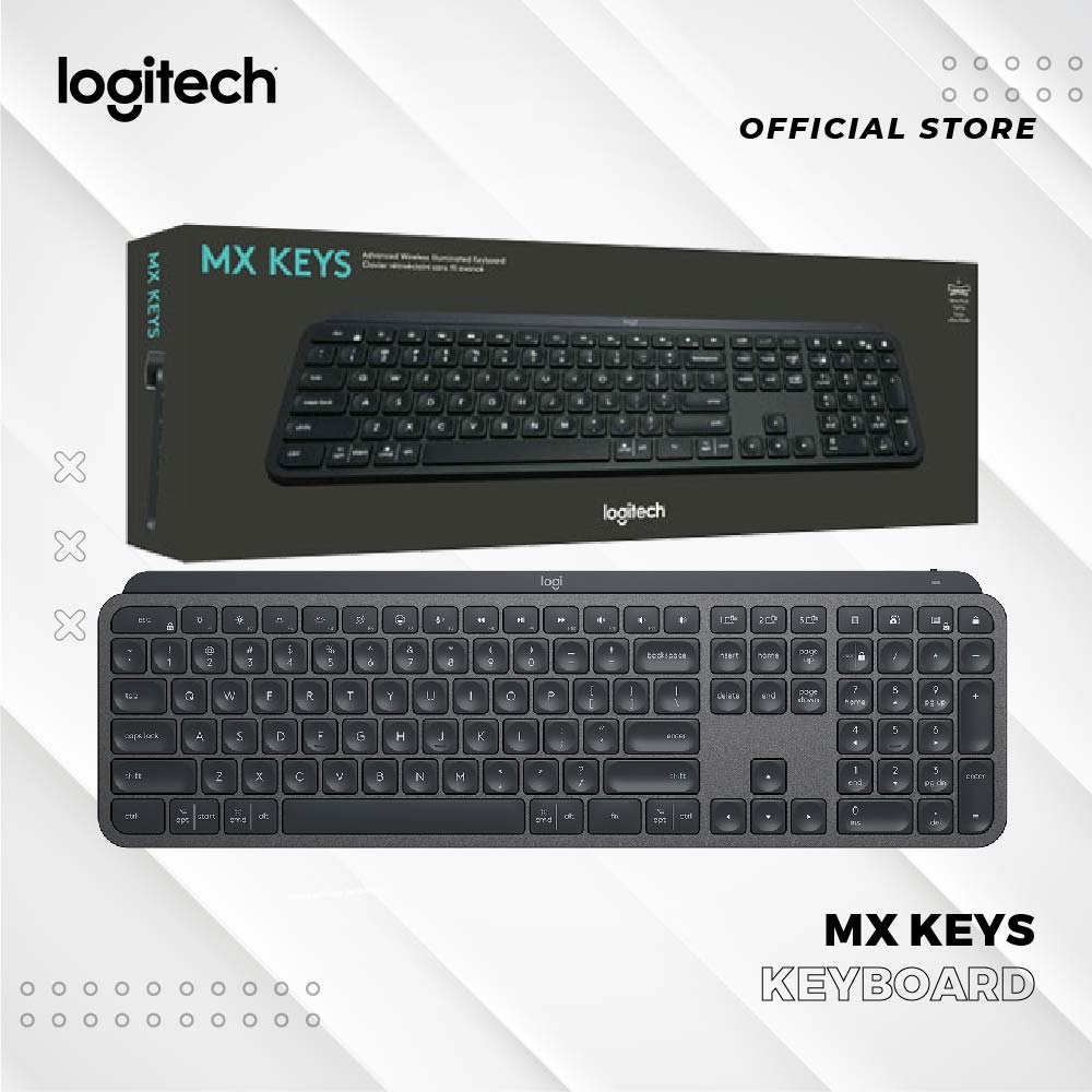 Jual Logitech MX-Keys Advanced Wireless illuminated Keyboard Indonesia|Shopee Indonesia