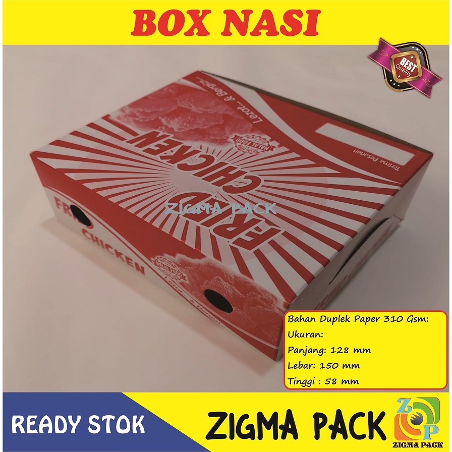 Jual Rice Box | Dus Nasi | Kotak KFC | Fried Chicken | Kotak Ayam | Box ...