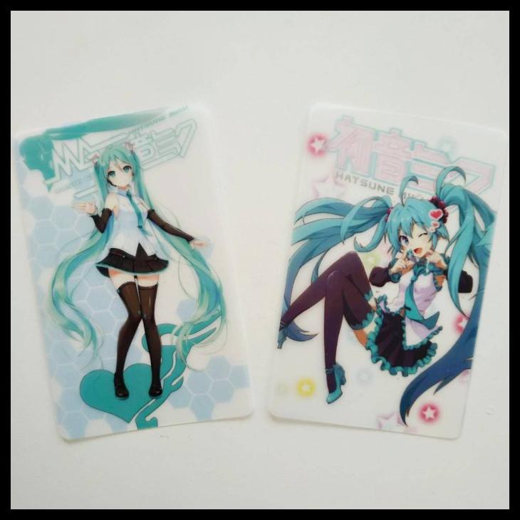 Jual Hatsune Miku Transparent Photo Vocaloid Card 2 - 1 Set (2Pcs ...