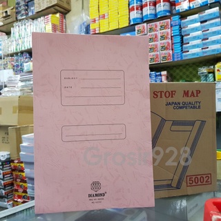 Jual Stopmap / Map Folder Folio Diamond 5002 Merah Tua / Merah Muda ...