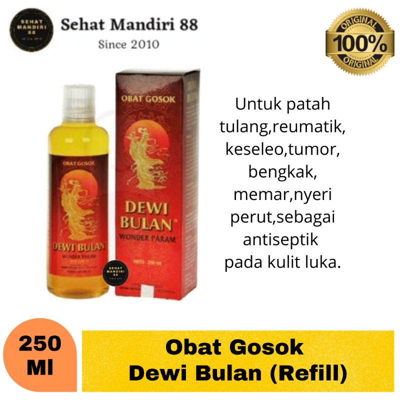 Jual Obat Gosok Dewi Bulan Refill 250 ml | Shopee Indonesia