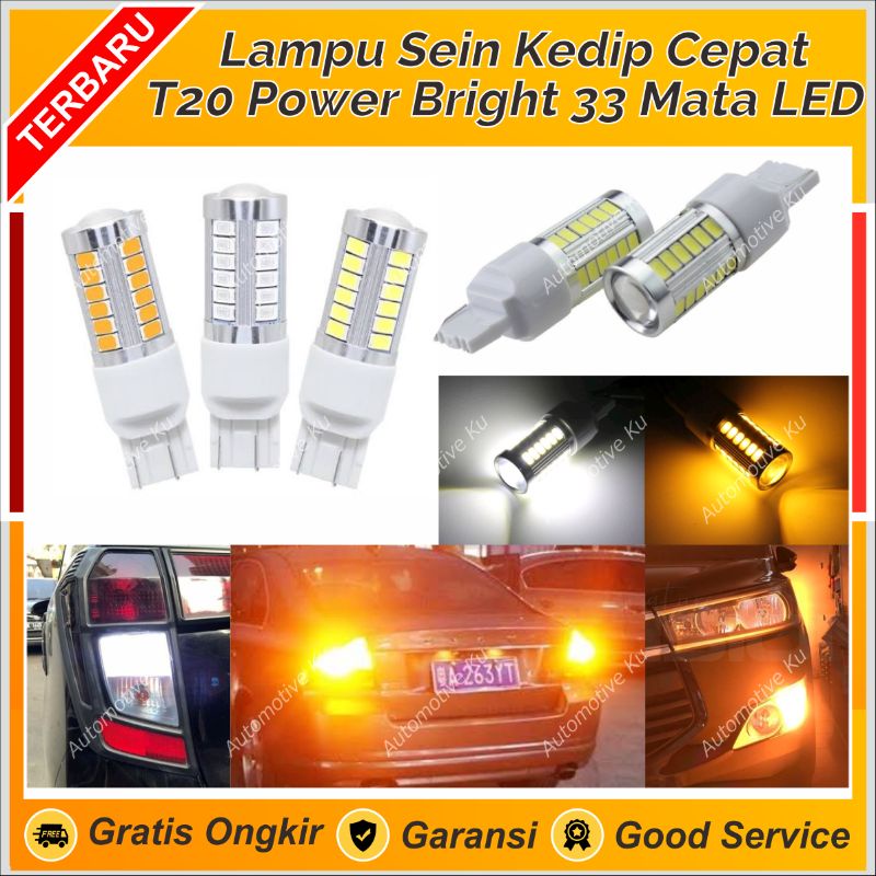 Jual LAMPU SEIN LED T20 MOBIL KEDIP CEPAT CANBUS ( SEN / RETING ) POWER ...