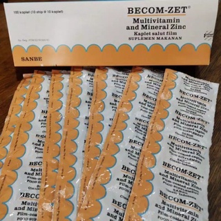 Jual Becom-Zet becom zet becom z Multivitamin and Mineral Zinc | Shopee ...
