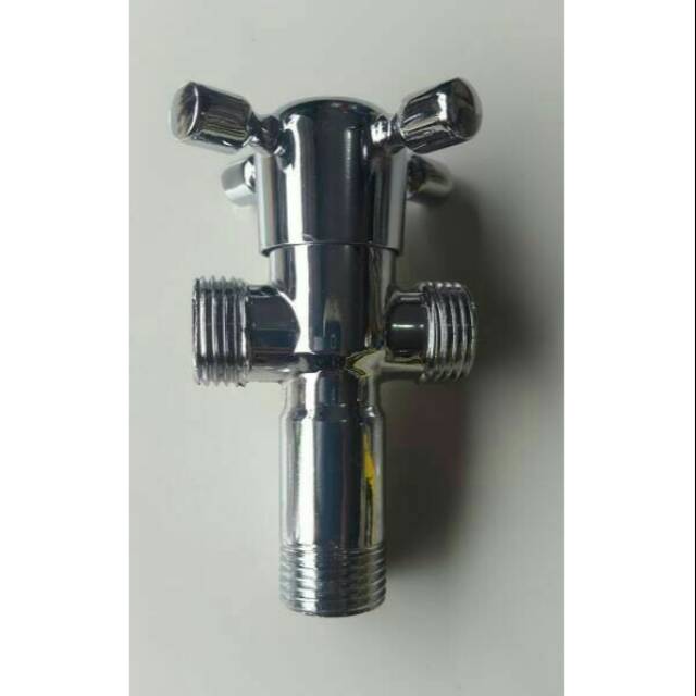 Jual Kran shower cabang 2 stop kran kloset closet keran cabang T kran T ...