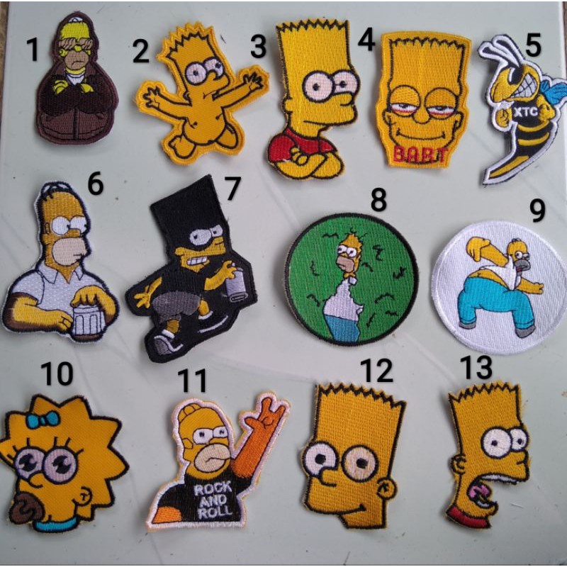 Jual Patch Simpsons emblem bordir keren dan murah | Shopee Indonesia