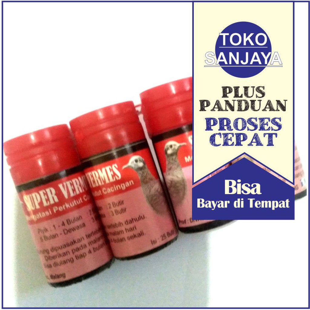 Pil Super Vermes Pil Perkutut Cacingan Obat Cacing Perkutut Terbukti ...