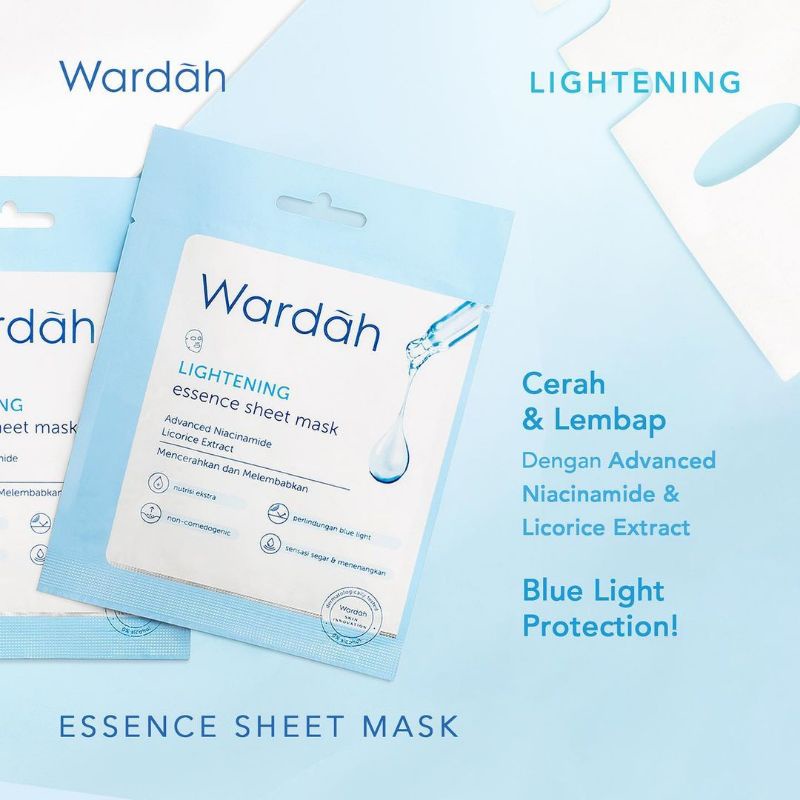 Jual Wardah Lightening Essence Sheet Mask 20 ml | Shopee Indonesia