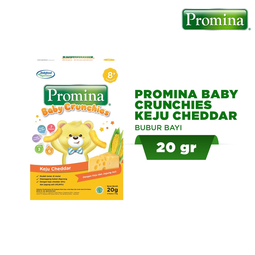 Jual Promina Baby Crunchies Keju Cheddar 20 gr | Shopee Indonesia