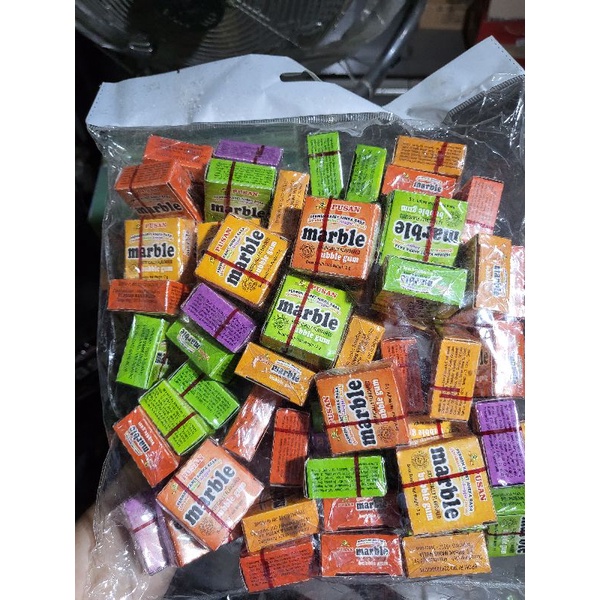 Jual pusan marble gum permen karet aneka rasa pusan marble gum isi ...