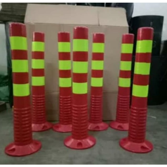 Jual stick cone Traffic Delineator pvc,Tiang Pembatas tanam patok jalan ...