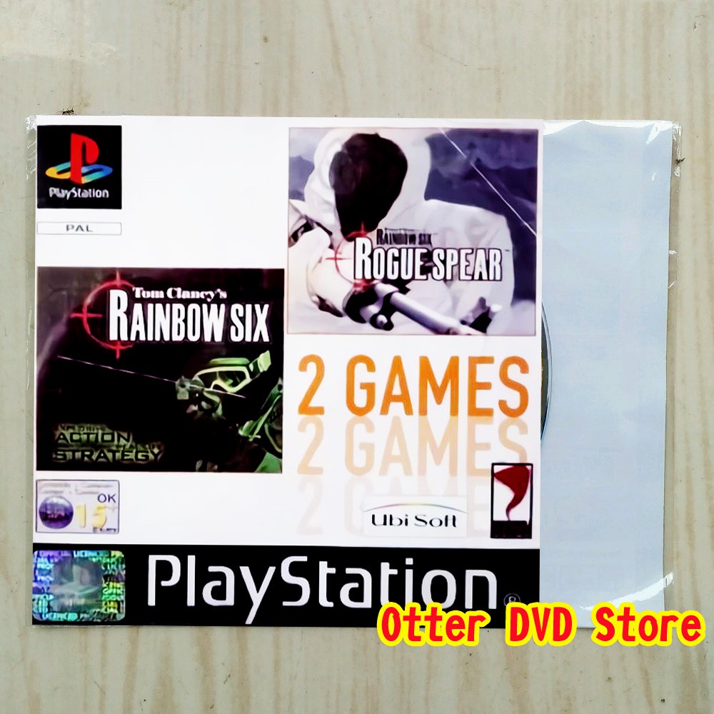 Jual Kaset CD Game Ps1 Ps 1 2 in 1 Games - Tom Clancys Rainbow Six - Tom Clancys Rogue Spear ...