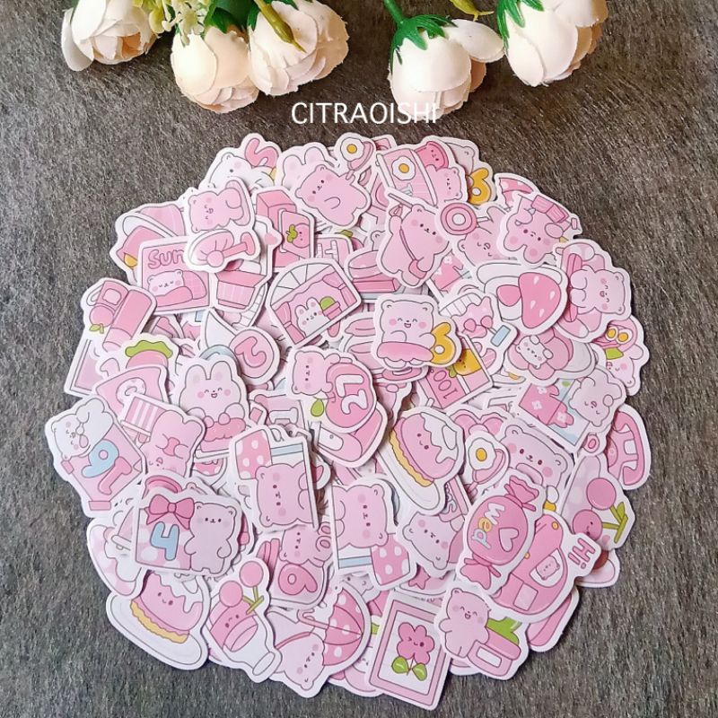 Jual Stiker Imut (Pink) | Shopee Indonesia