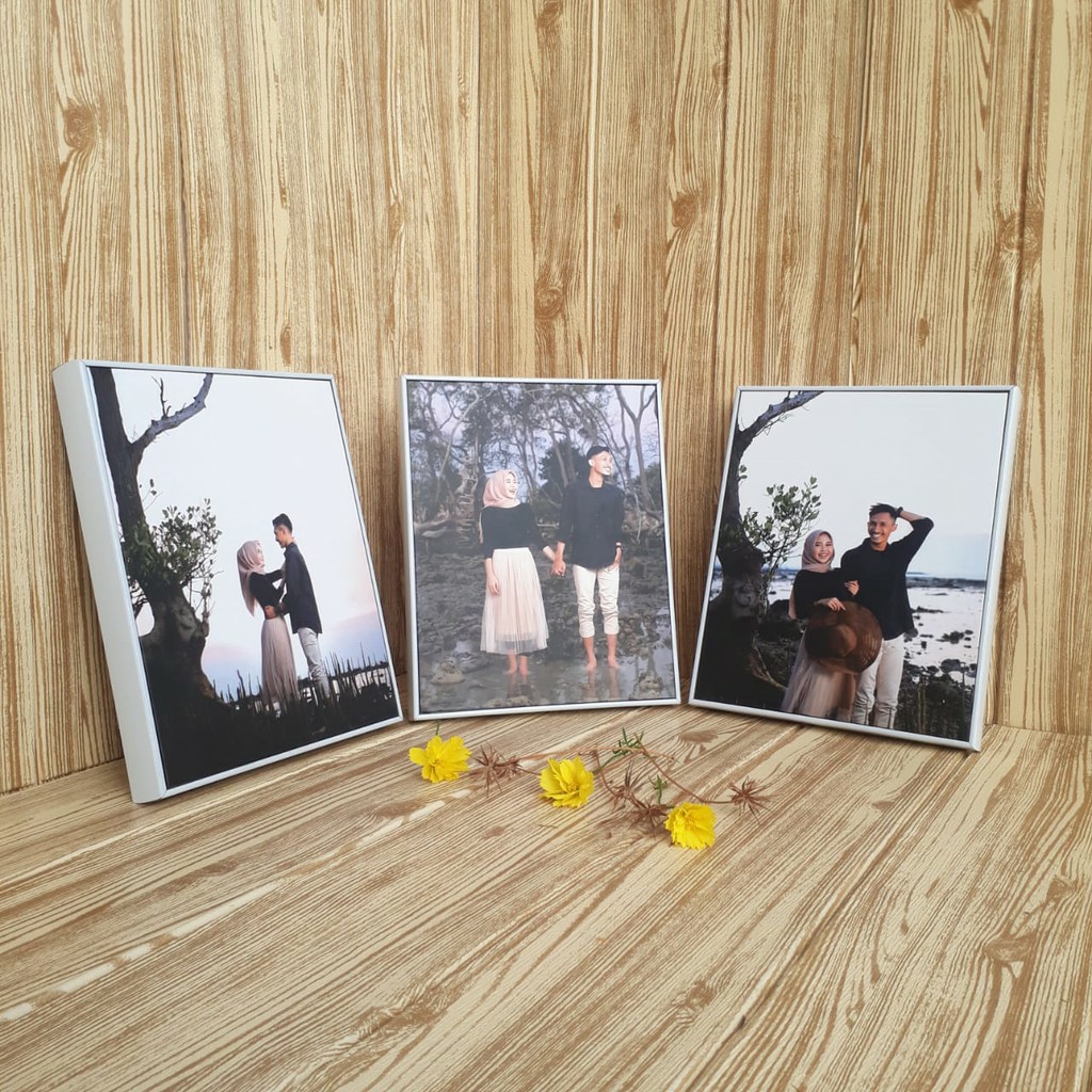 Jual Paket Cetak Foto Custom + Laminasi + Frame Foto Blok / Framebox ...