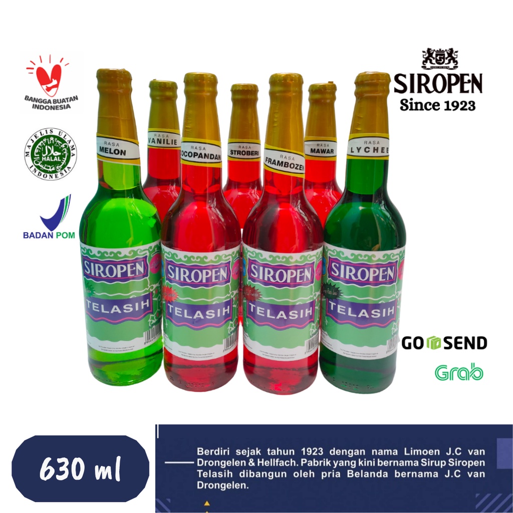 Jual Sirup Siropen Telasih 630ml aneka varian rasa | Shopee Indonesia