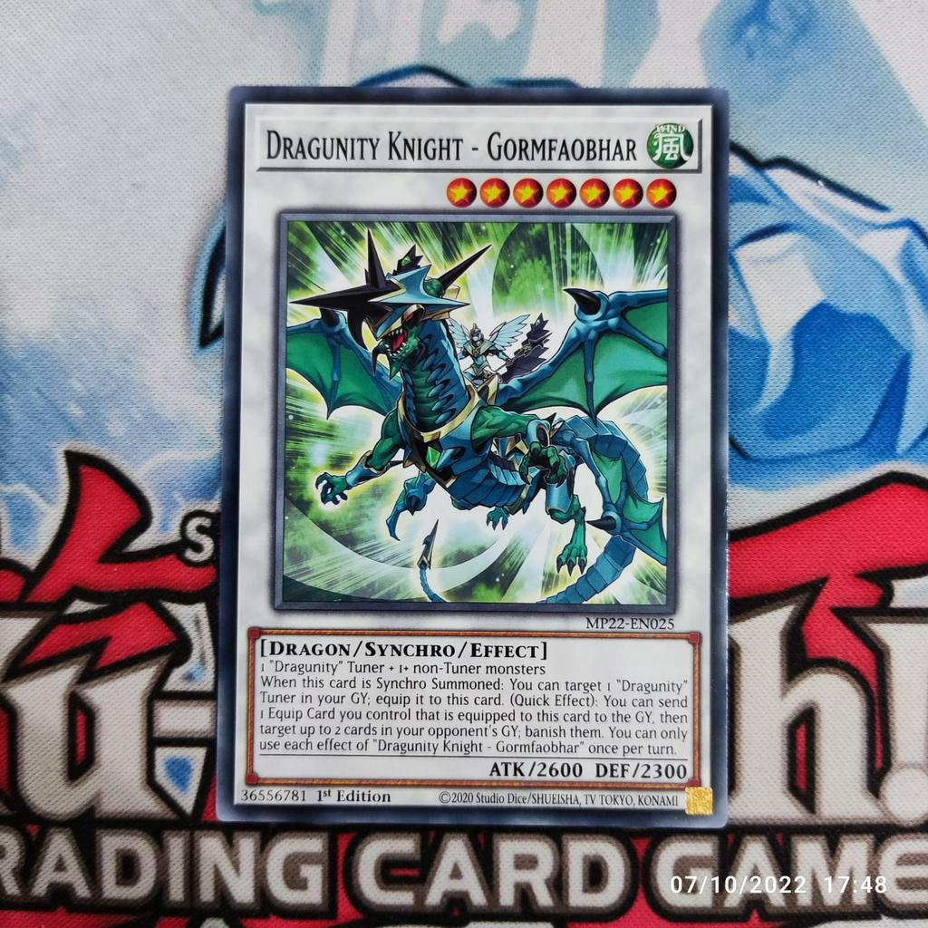 Jual yugioh dragunity knight gormfaobhar MP22 common original | Shopee ...