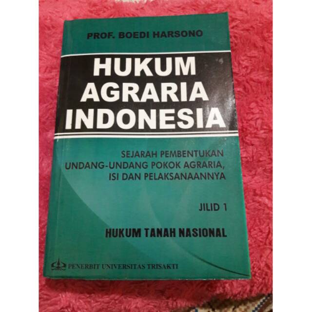 Jual Hukum Agraria Indonesia ( Prof. Boedi Harsono ) | Shopee Indonesia