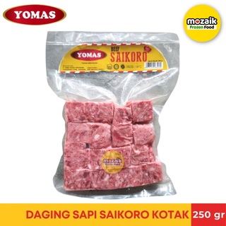 Jual Yomas Daging Sapi Saikoro Kotak 250 gr FrozenMart FrozenFood ...