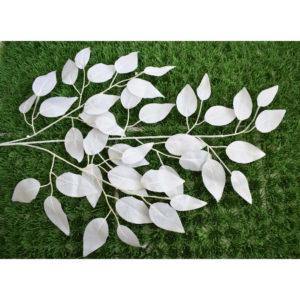 Jual Daun putih artificial (1 pcs) | Shopee Indonesia