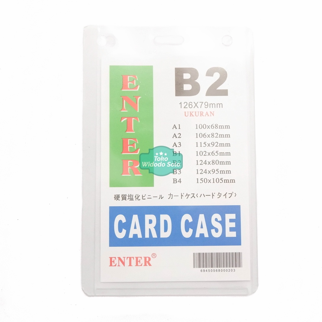 Jual Plastik ID Card Case B2 Name Card Name Tag Portrait - 1 Buah ...