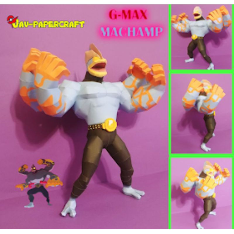 Jual Pokemon Gmax Machamp Papercraft | Shopee Indonesia