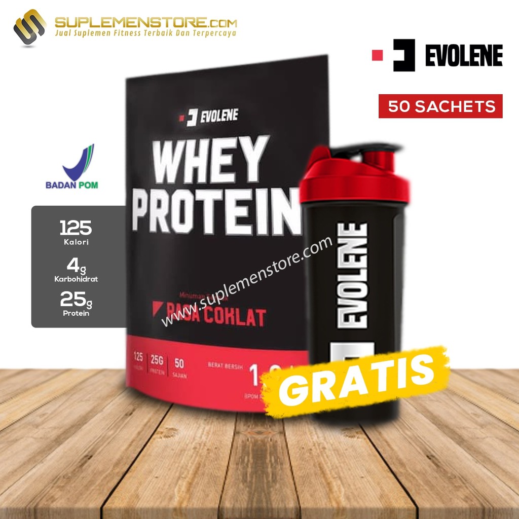 Jual Evolene Whey Protein 1.9kg 50 Sachet / 50Sachet 1.9 kg 1,9 1900 ...