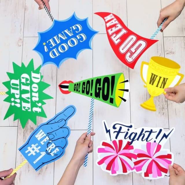 Jual Photo Booth Props: Sports Cheering Papercraft | Shopee Indonesia