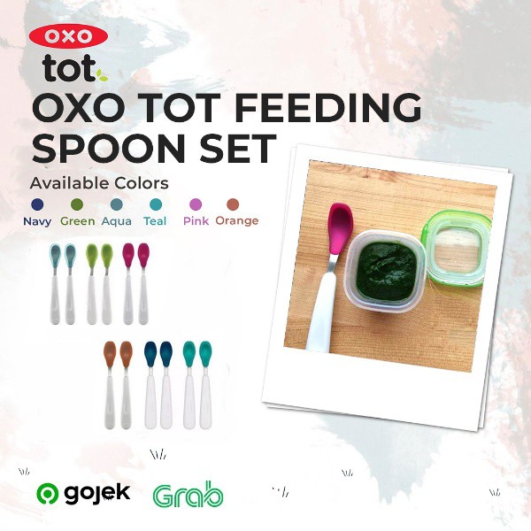 OXO Tot Feeding Spoon Set | Shopee Indonesia