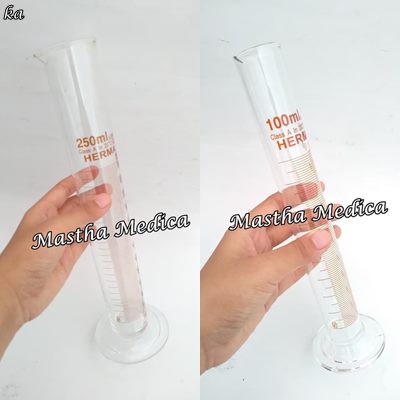 Jual Alat Laboratorium Gelas Ukur Kaca Tabung Larutan Kimia Herma ...
