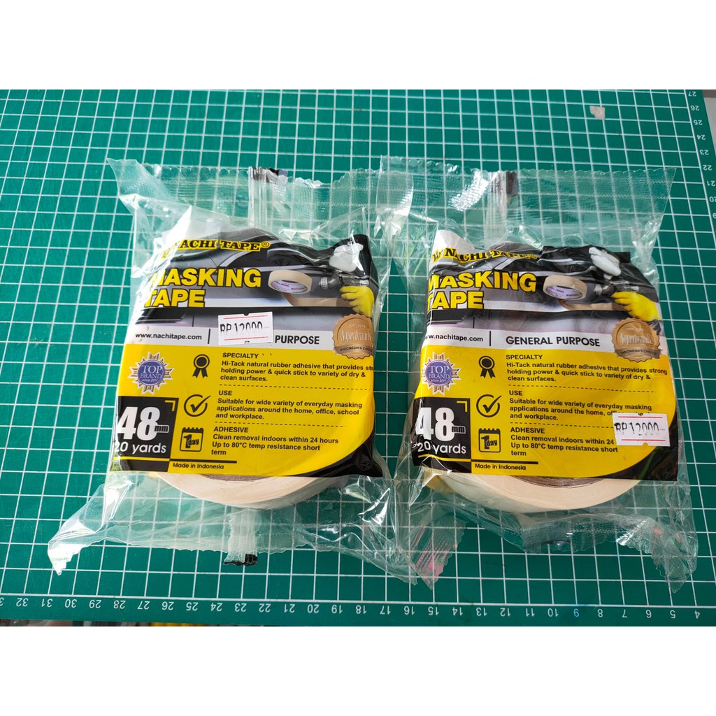 Jual ISOLASI KERTAS MASKING TAPE NACHI 2 INCH | Shopee Indonesia