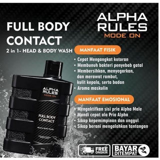 Jual Alpha Rules Full Body Contact Perawatan Body Wash dan Shampo Sabun ...