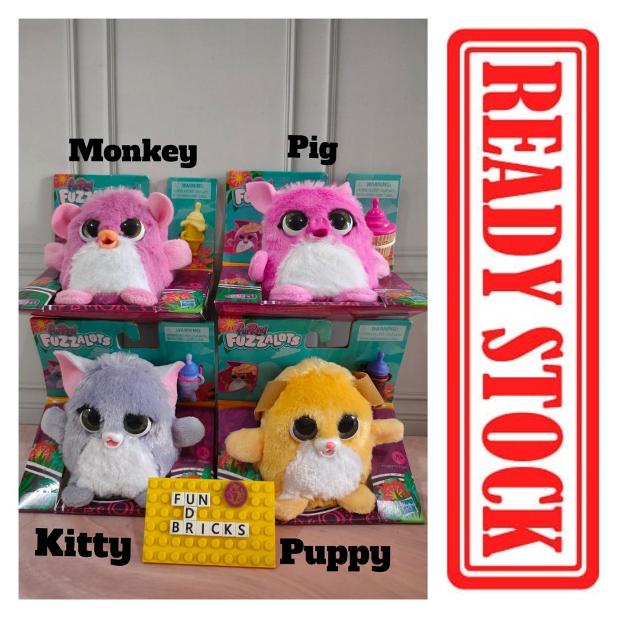 Jual Furreal Fuzzalots Kitty Puppy Pig Monkey Koala Elephant Original ...