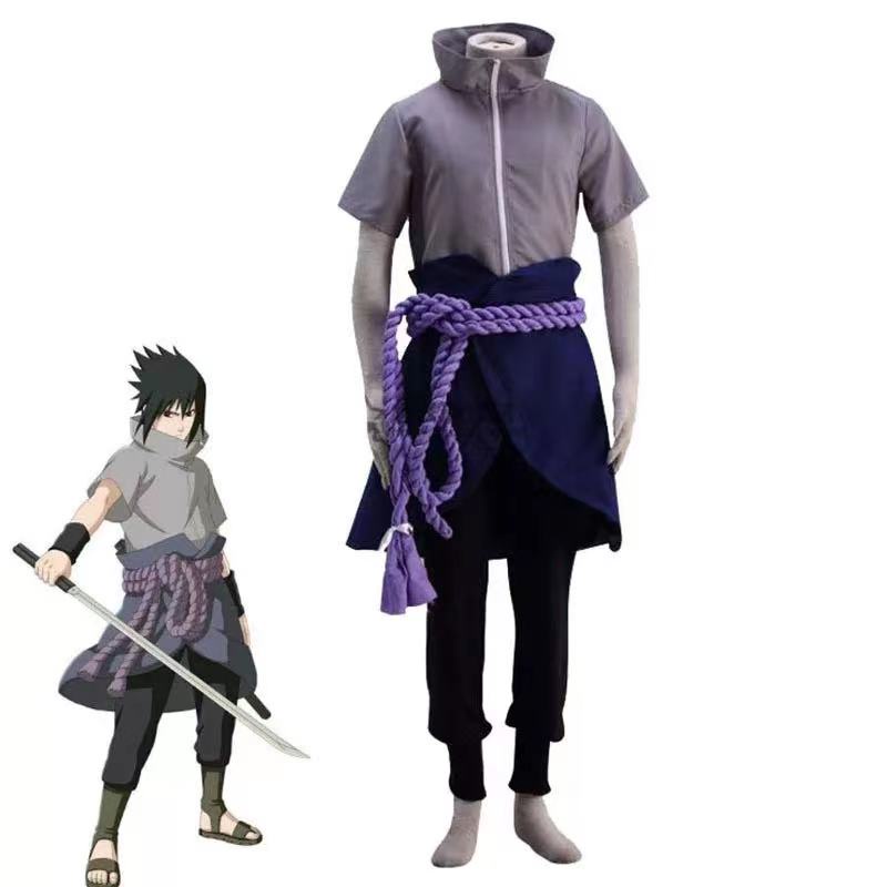 Jual Anime Cosplay Sasuke Suit Costume Halloween Cosplay Shoes Comic ...