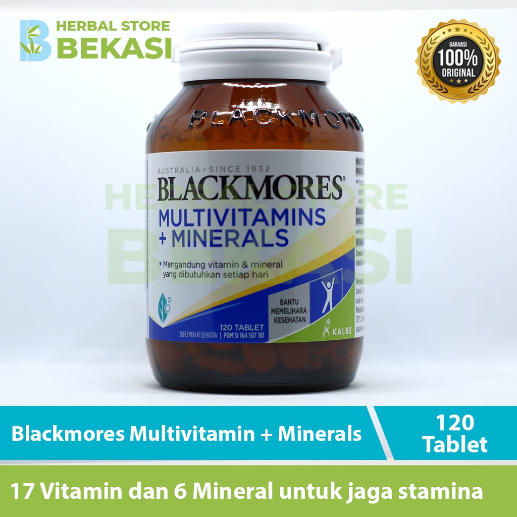 Jual Blackmores Multivitamins + Minerals 120 Tablet Asli Original BPOM Kalbe Suplemen Daya Tahan ...