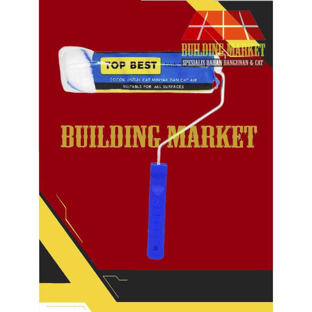 Jual ROLLER CAT KUAS ROL ROLL CAT TEMBOK BIASA 9 INCH | Shopee Indonesia