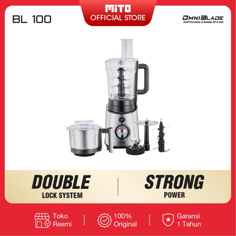 Jual Blender Mito BL 100 Omni Blade Food Processor Mitochiba Chopper BL-100 Pelumat Mito Juice ...