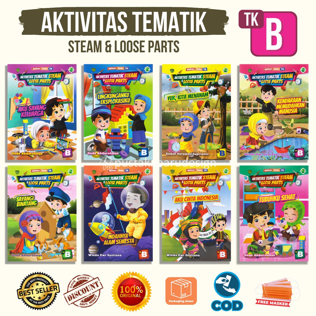 Jual Buku Tematik Untuk TK B : Aku Sayang Keluarga / Yuk Kita menanam ...