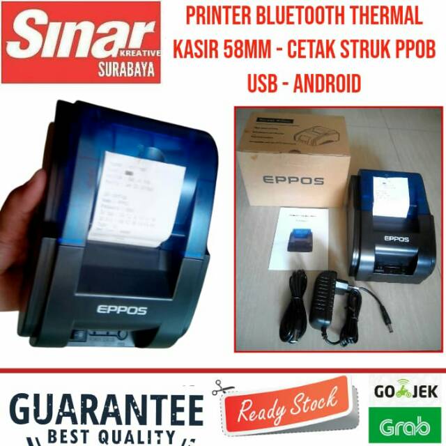 Jual PRINTER BLUETOOTH MINI KASIR 58mm THERMAL - Cetak Struk PPOB | GoFood - SALE HARGA PROMO ...