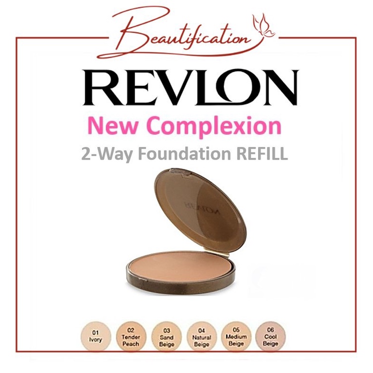 Jual Revlon New Complexion 2 Way Foundation With UV Protection Fullcase ...