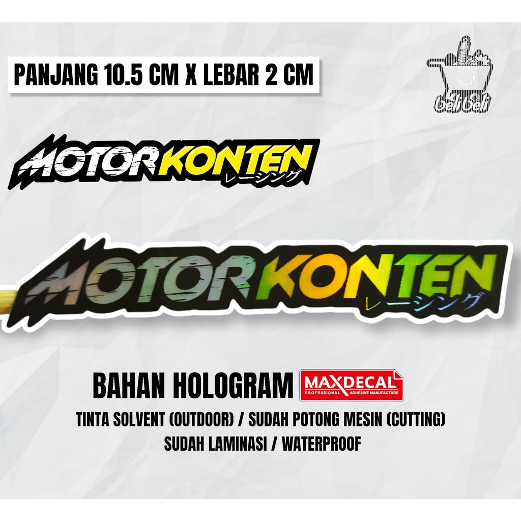 Jual stiker motor konten / sticker racing / sticker motor / sticker ...