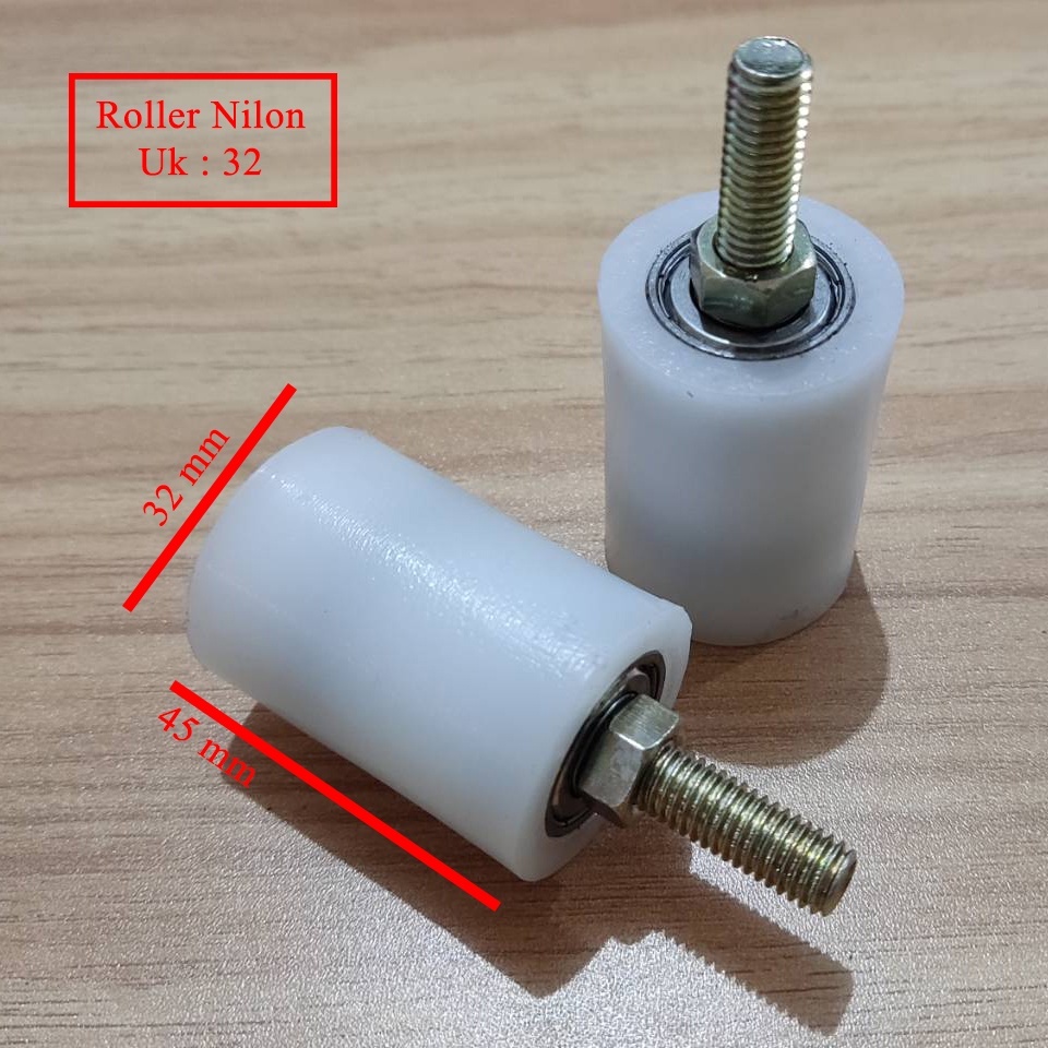 Jual Roller Nilon / Roda Penuntun Pintu Pagar Besi - Diameter 32 mm ...
