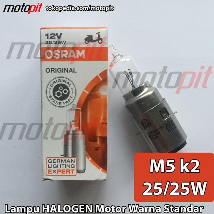 Jual Osram Halogen M5 K2 25/25W Bohlam Lampu Standar Thunder 125 Vespa Lama Buru Order | Shopee ...