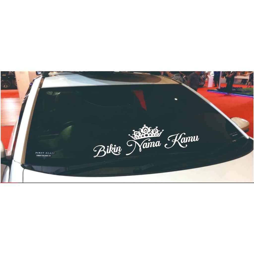 Jual Stiker mobil termurah bikin nama kamu bebas bikin nama apa aja ...