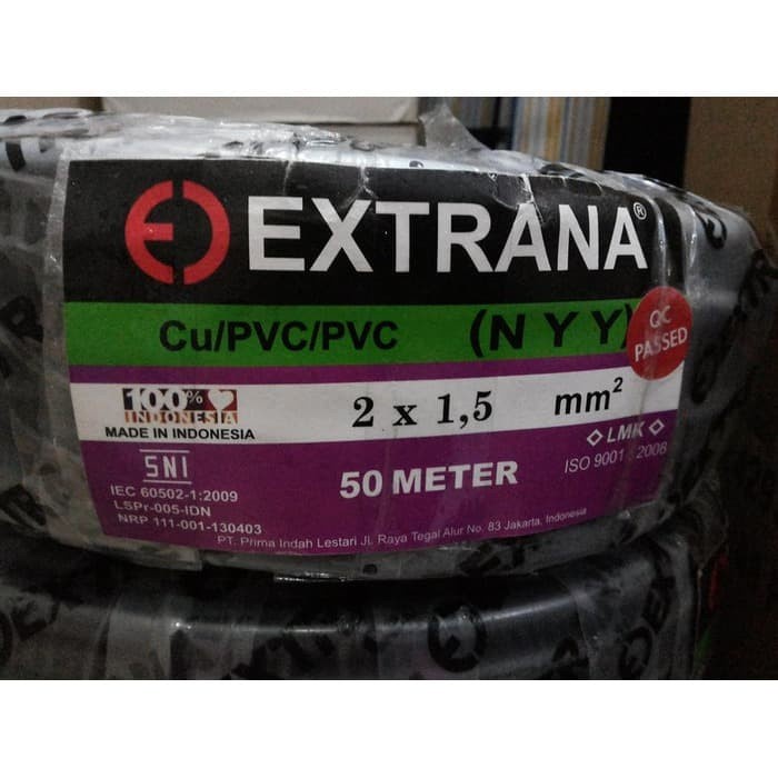 Jual KABEL NYY 2X1.5 EXTRANA METERAN | Shopee Indonesia
